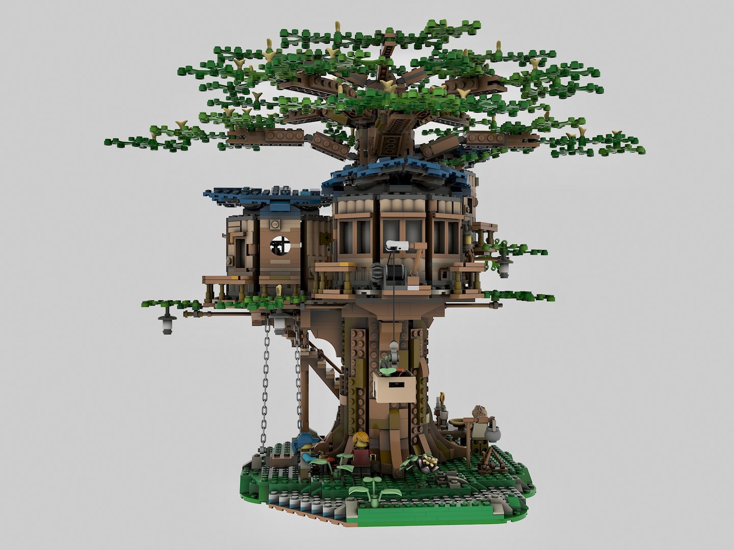Tree House LEGO Block Model - TurboSquid 2149085