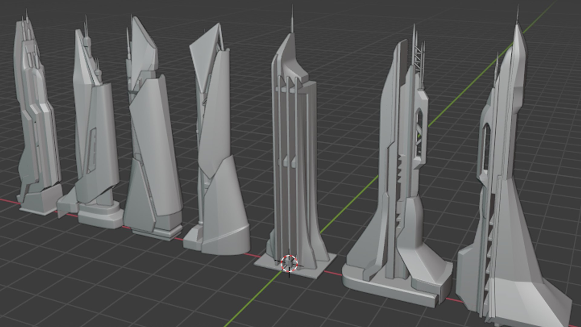 CITY SCI FI FUTURE 3D Model 3D - TurboSquid 1769949