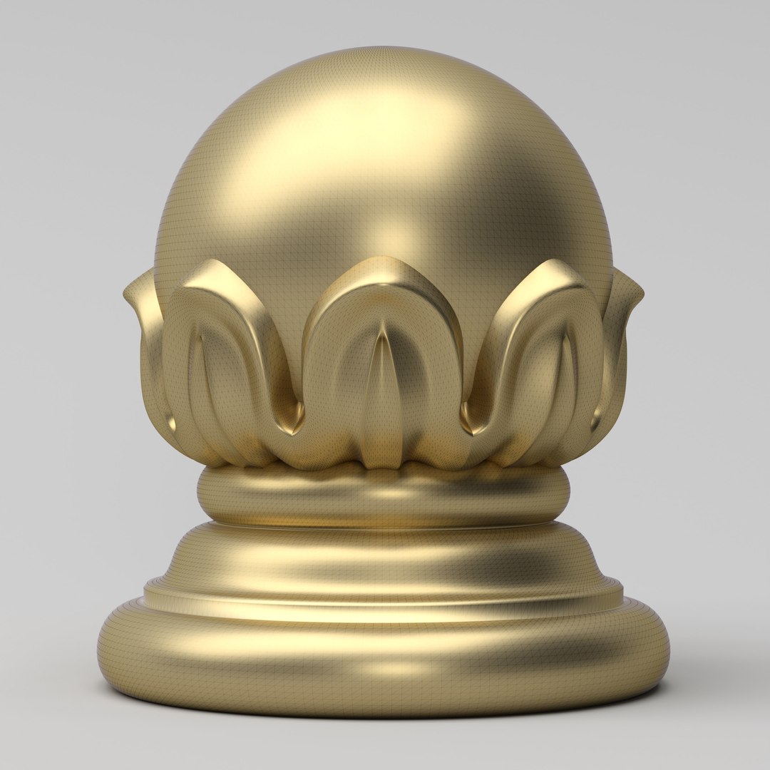 Carved Finial 3D Model - TurboSquid 1778551