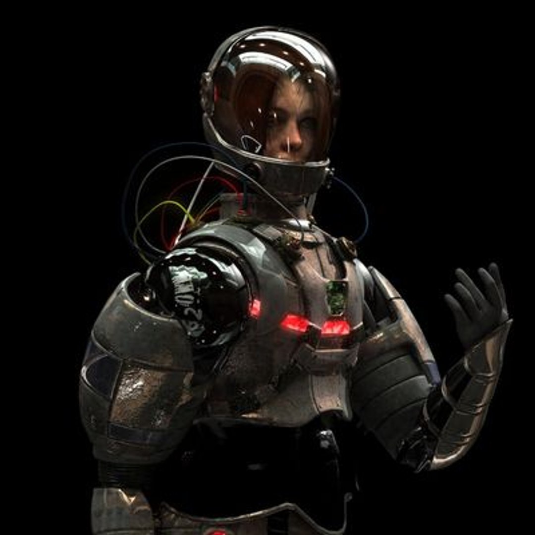 Space Woman Rigged 3d Ma