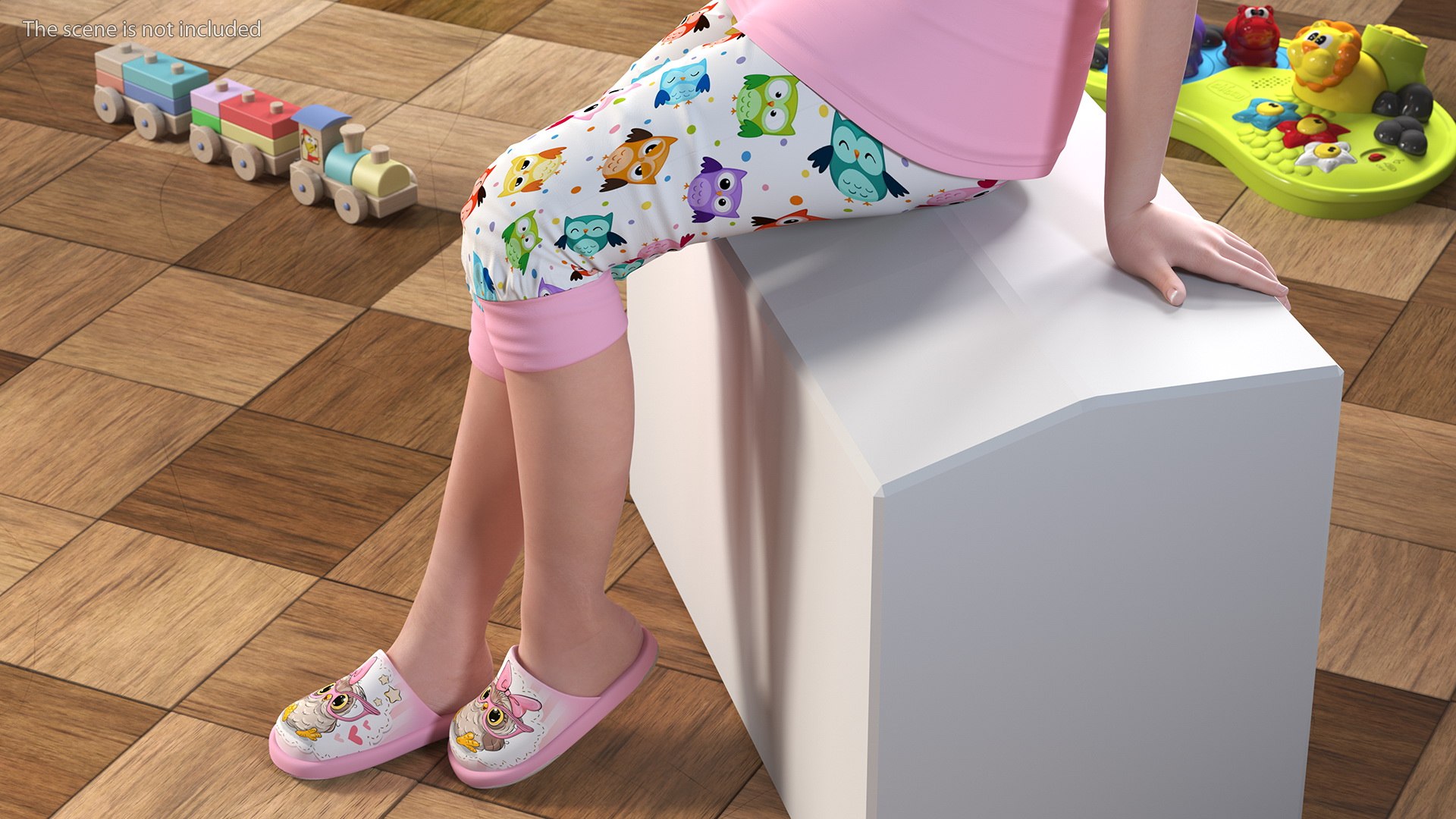 Girl Child Home Clothes Sitting 3D Model - TurboSquid 2086627