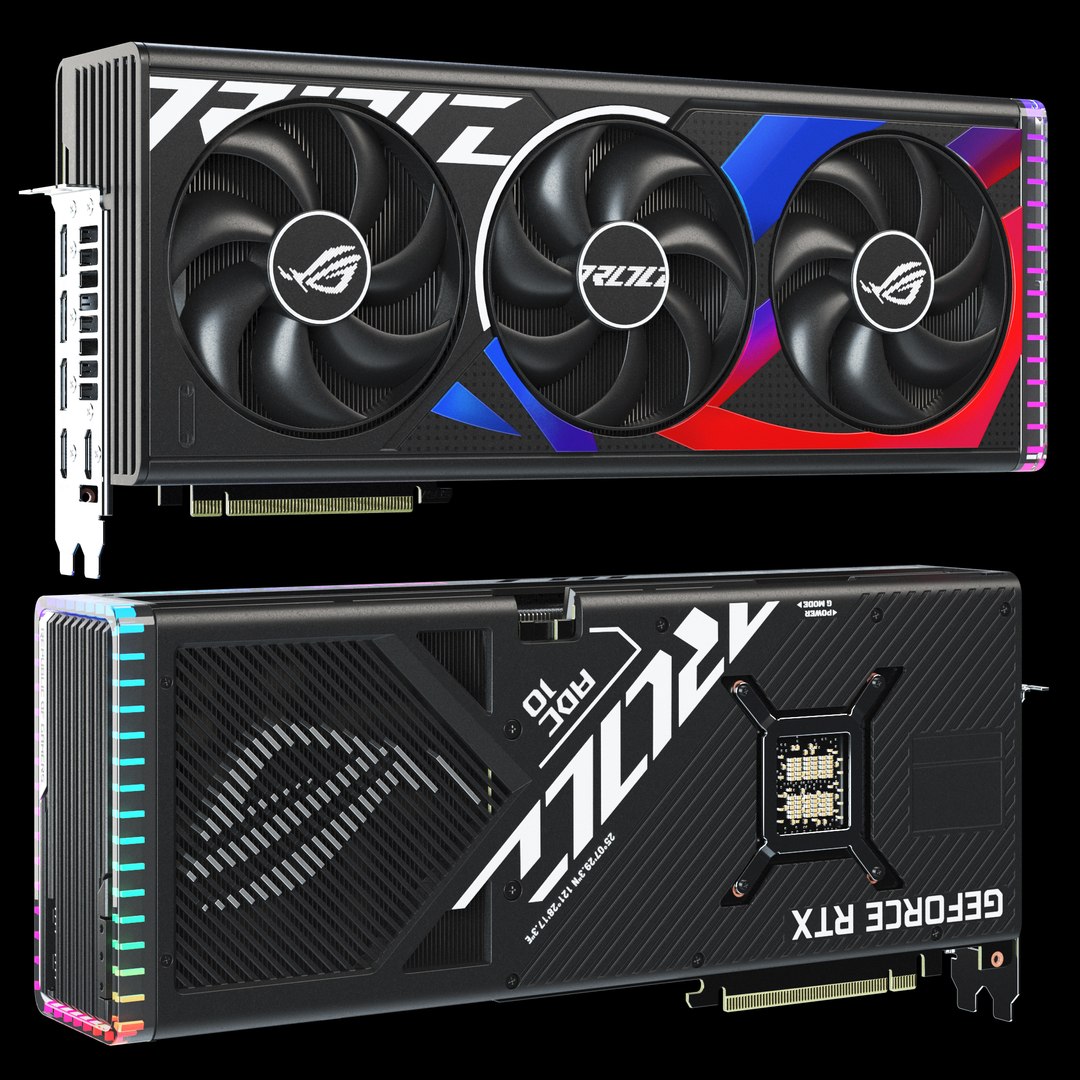 Asus ROG Strix 4090 Modelo 3D - TurboSquid 2001925