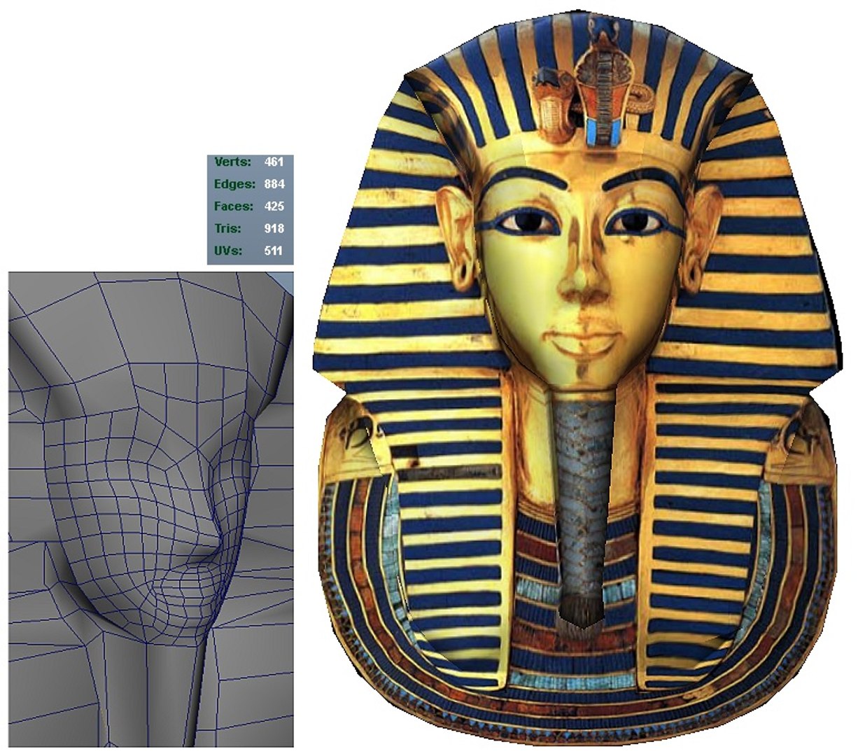 3D king tut mask - TurboSquid 1260500
