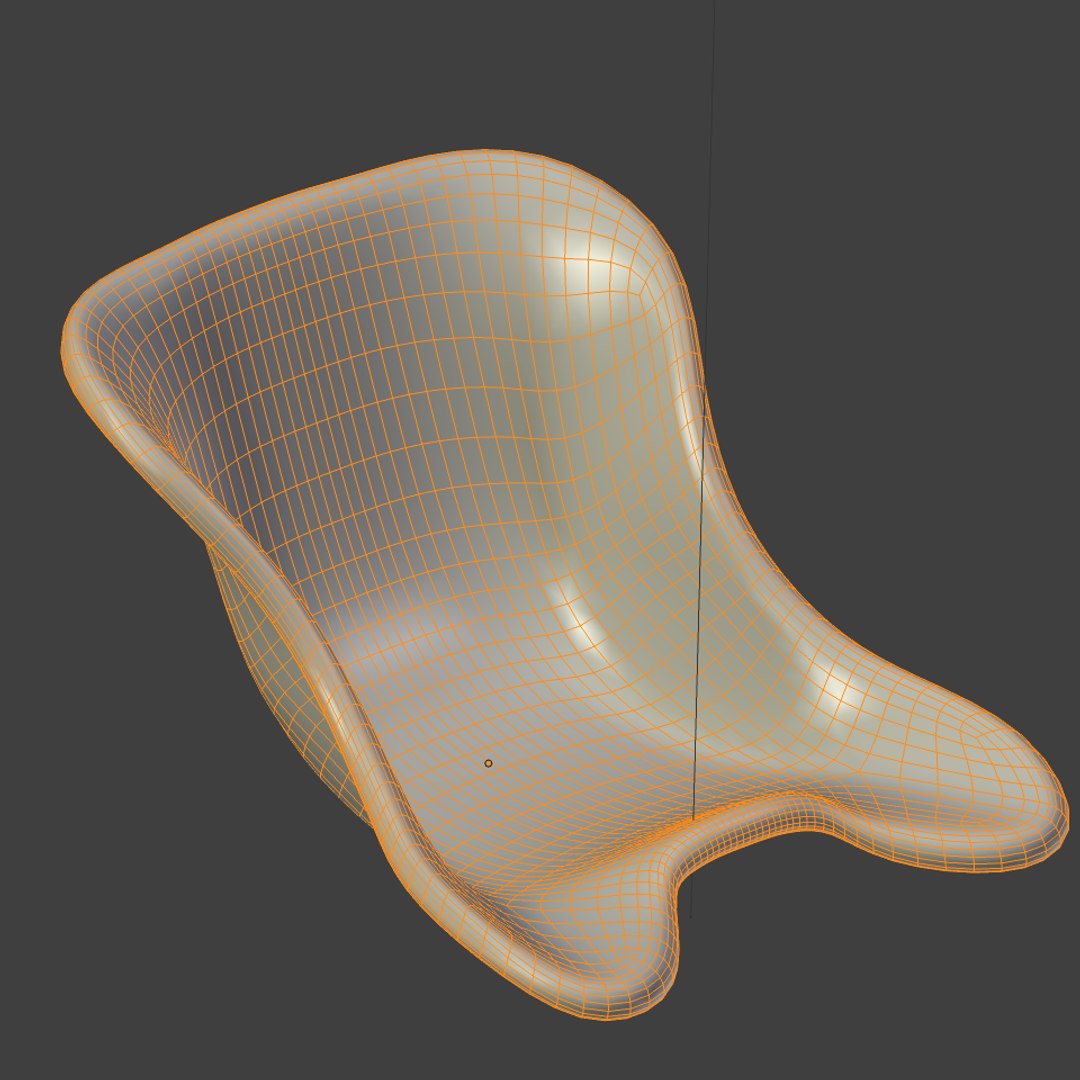 3d Model Fiberglass Racing Kart Seat