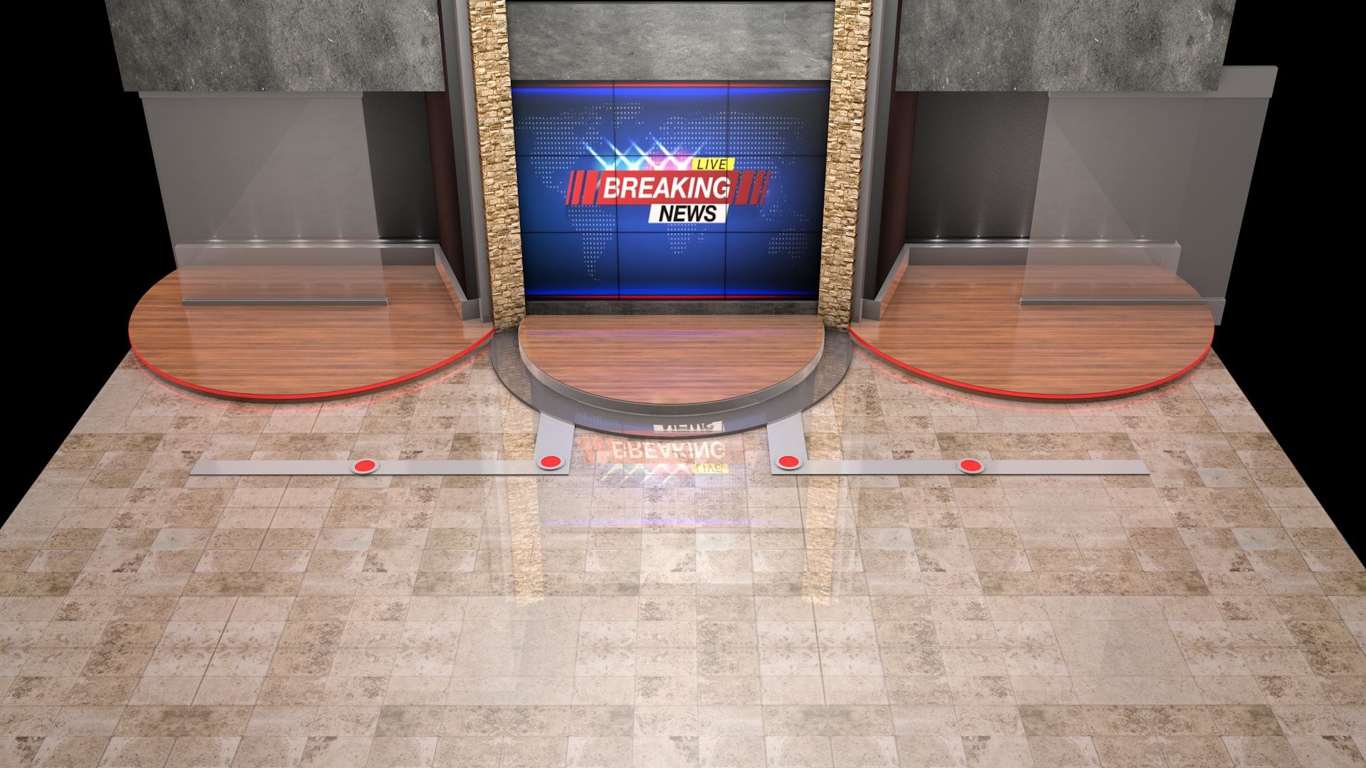 3D Virtual Set Studio Model - TurboSquid 1593578