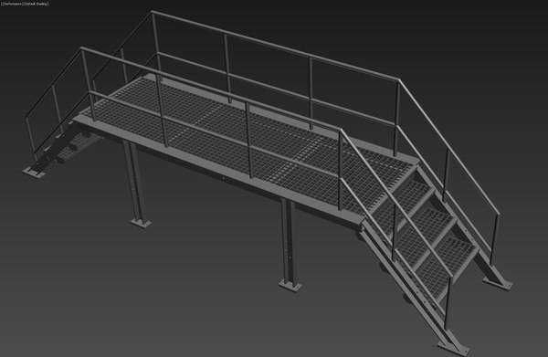 3D rolling ladder - TurboSquid 1968659