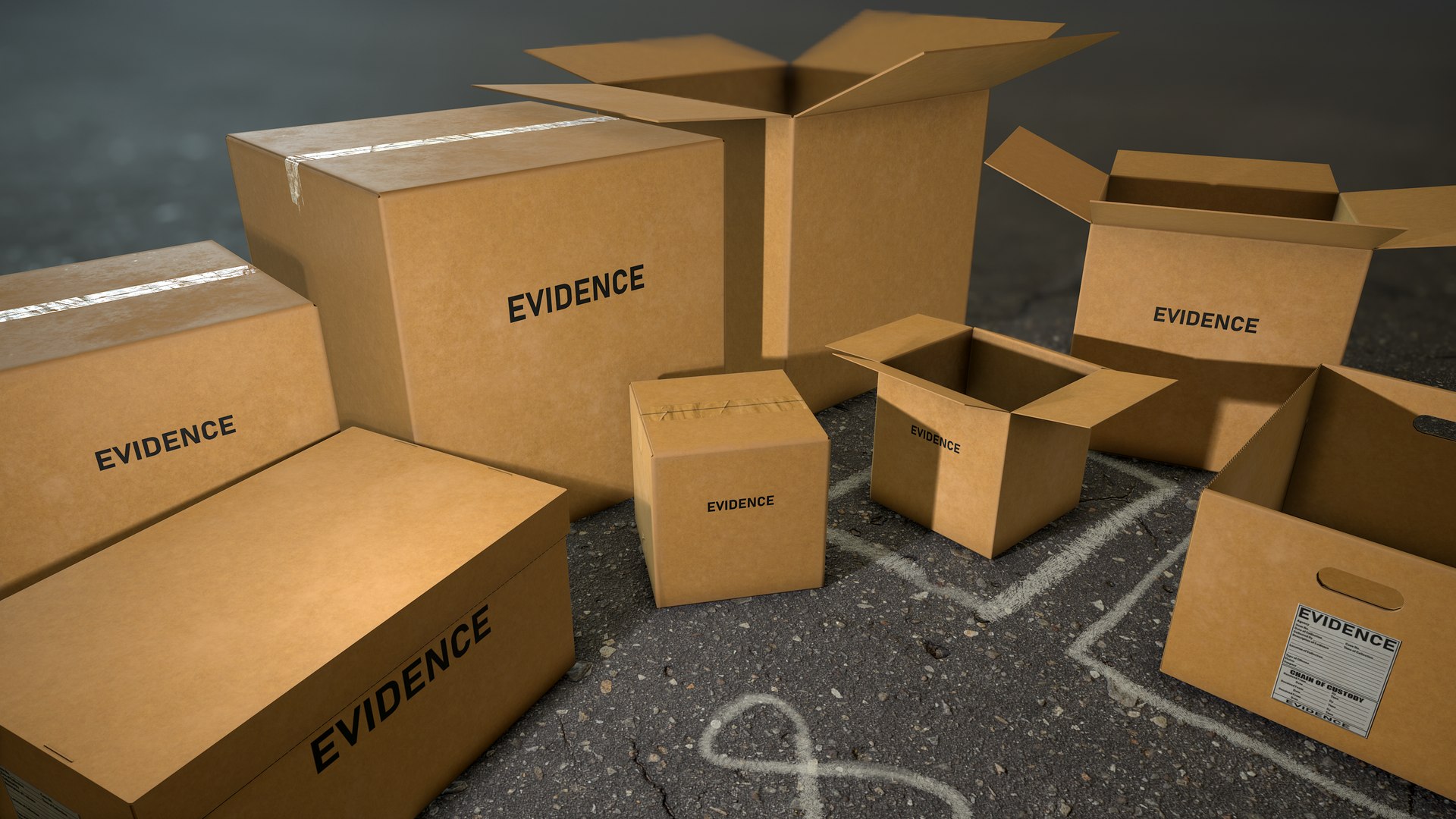 3D Evidence Packages Boxes - TurboSquid 1436720
