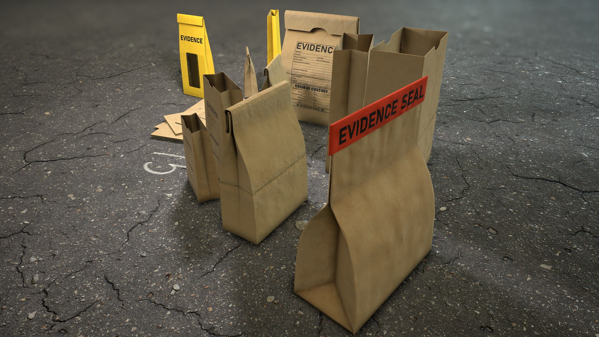 3D Evidence Packages Boxes - TurboSquid 1436720