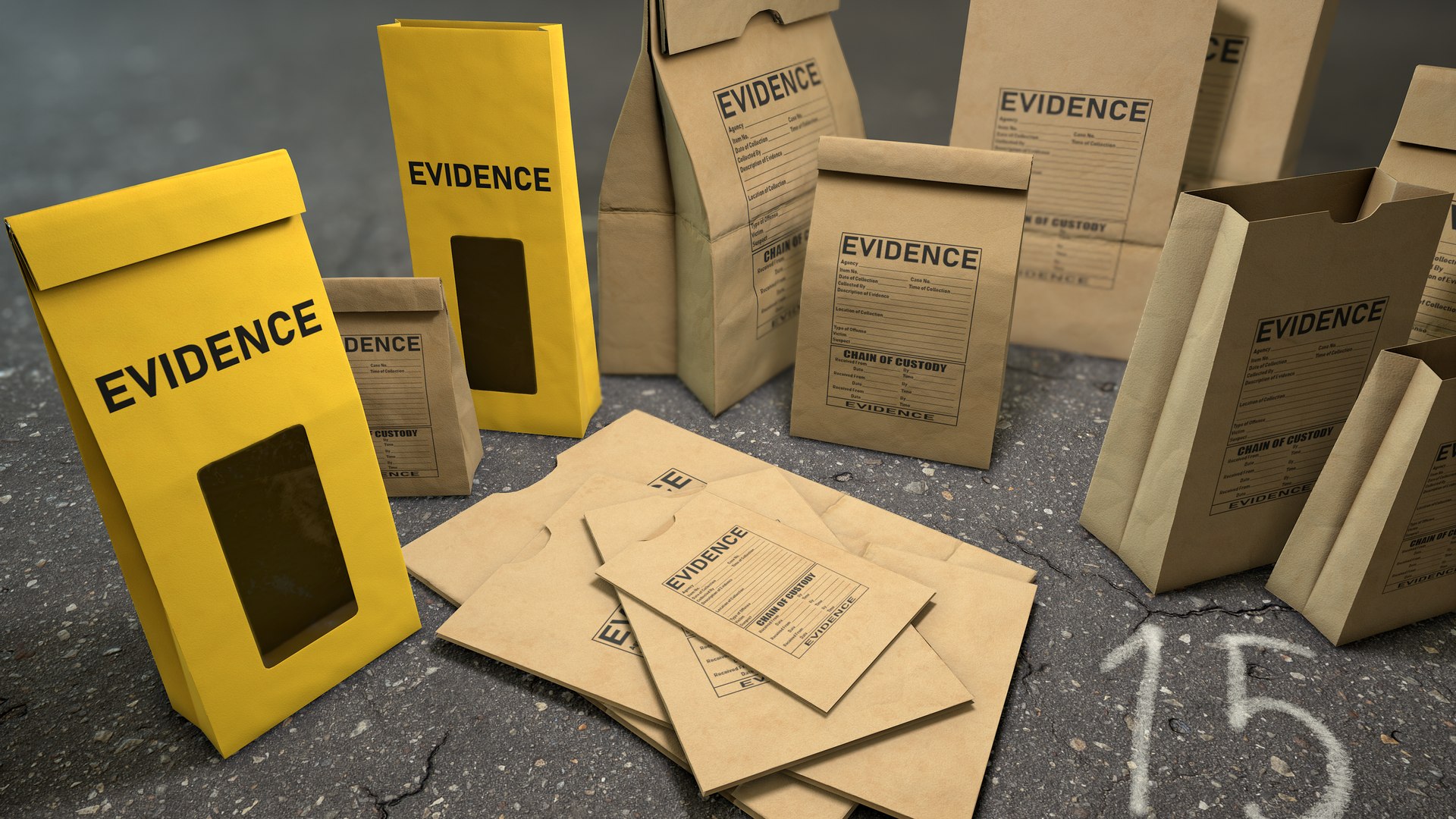 3D Evidence Packages Boxes - TurboSquid 1436720
