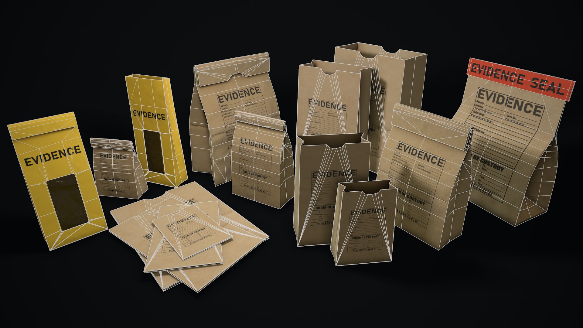 3D Evidence Packages Boxes - TurboSquid 1436720