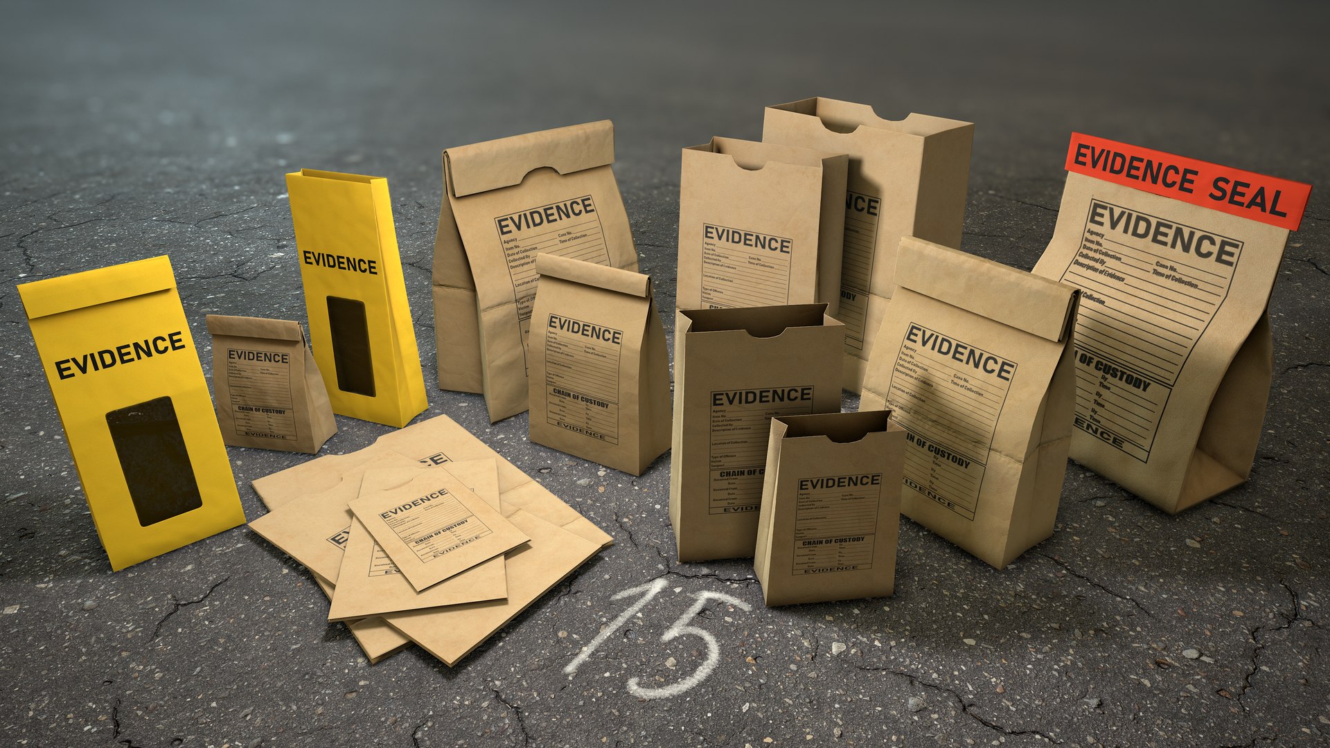 3D Evidence Packages Boxes - TurboSquid 1436720