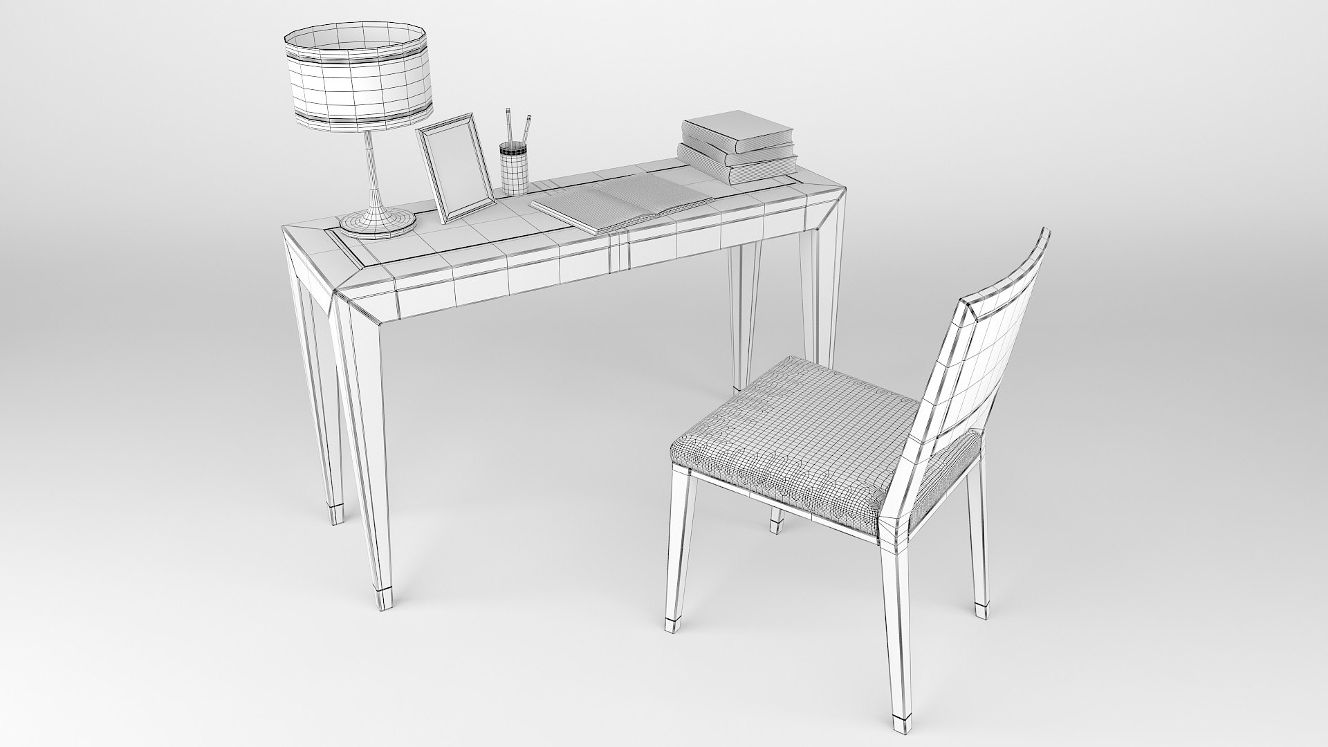 Writing Desk Chair 3D Model - TurboSquid 1250765