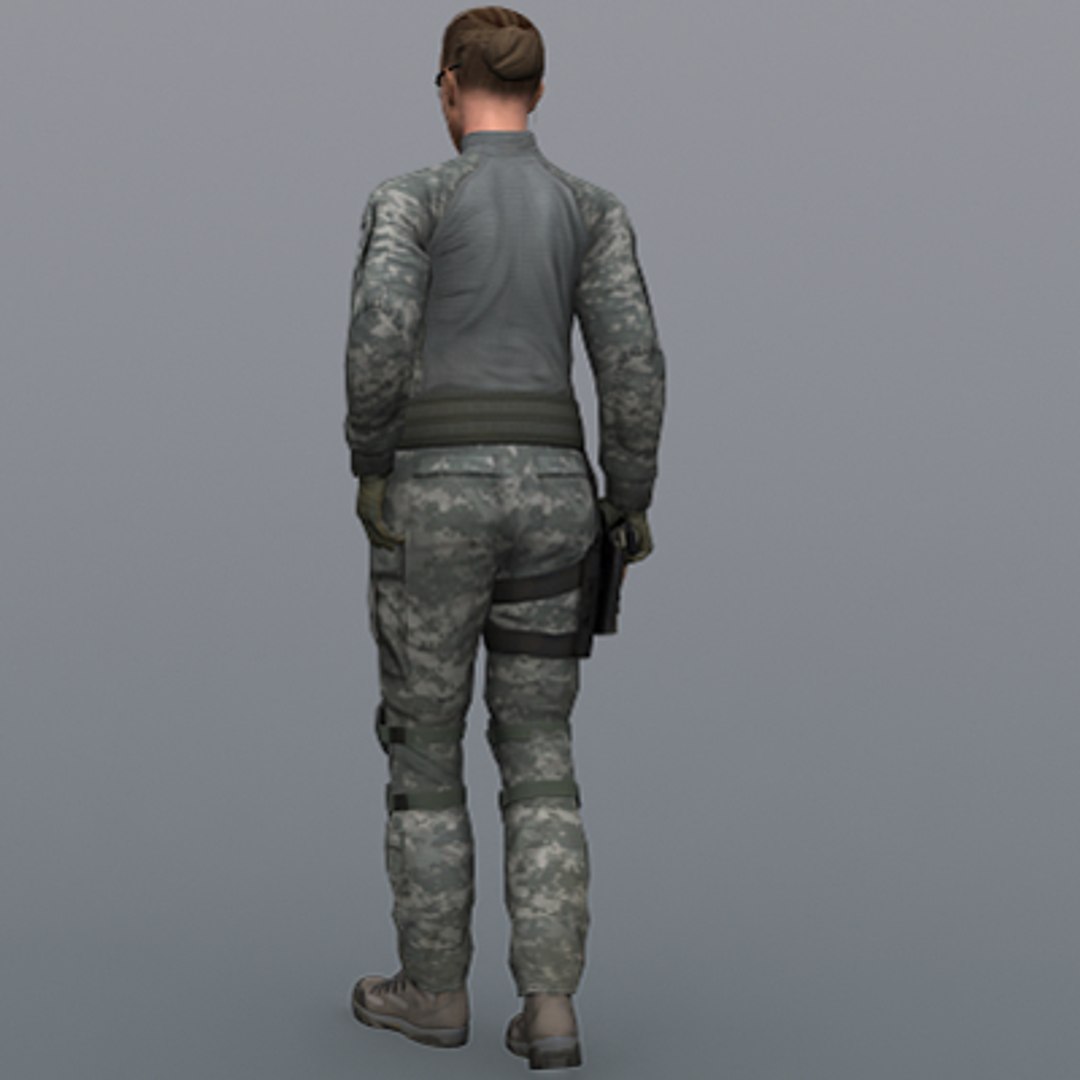 Combat Rifle 3d Model