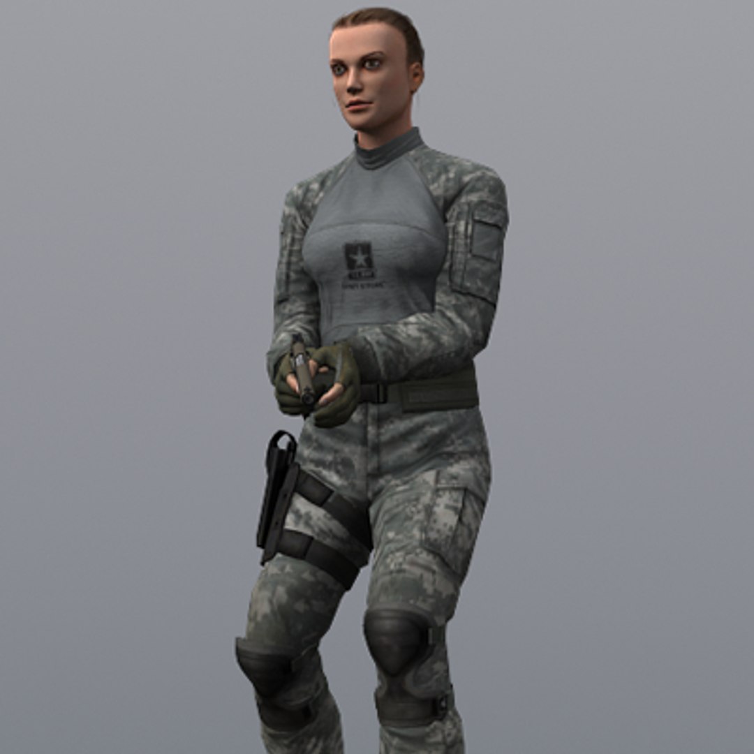 Combat Rifle 3d Model