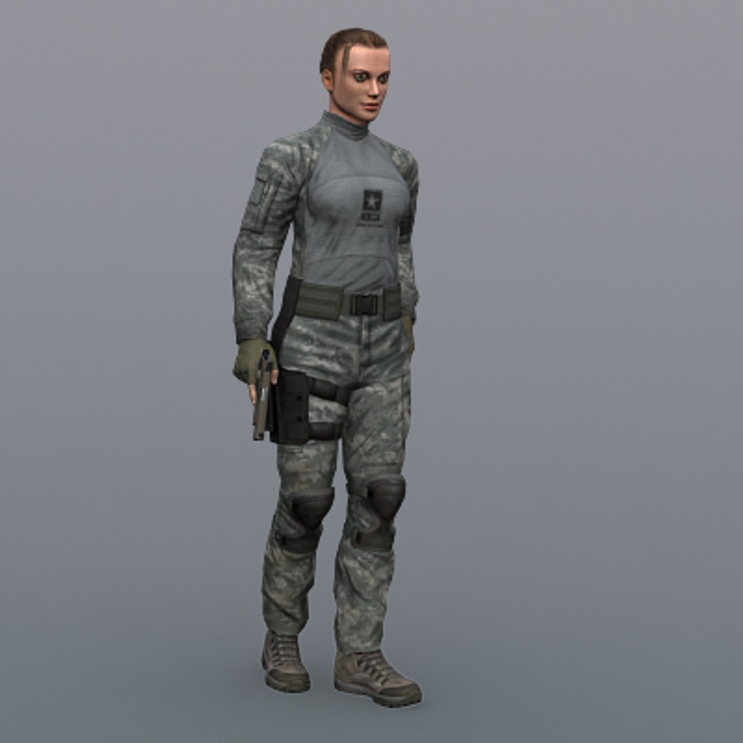 Combat Rifle 3d Model