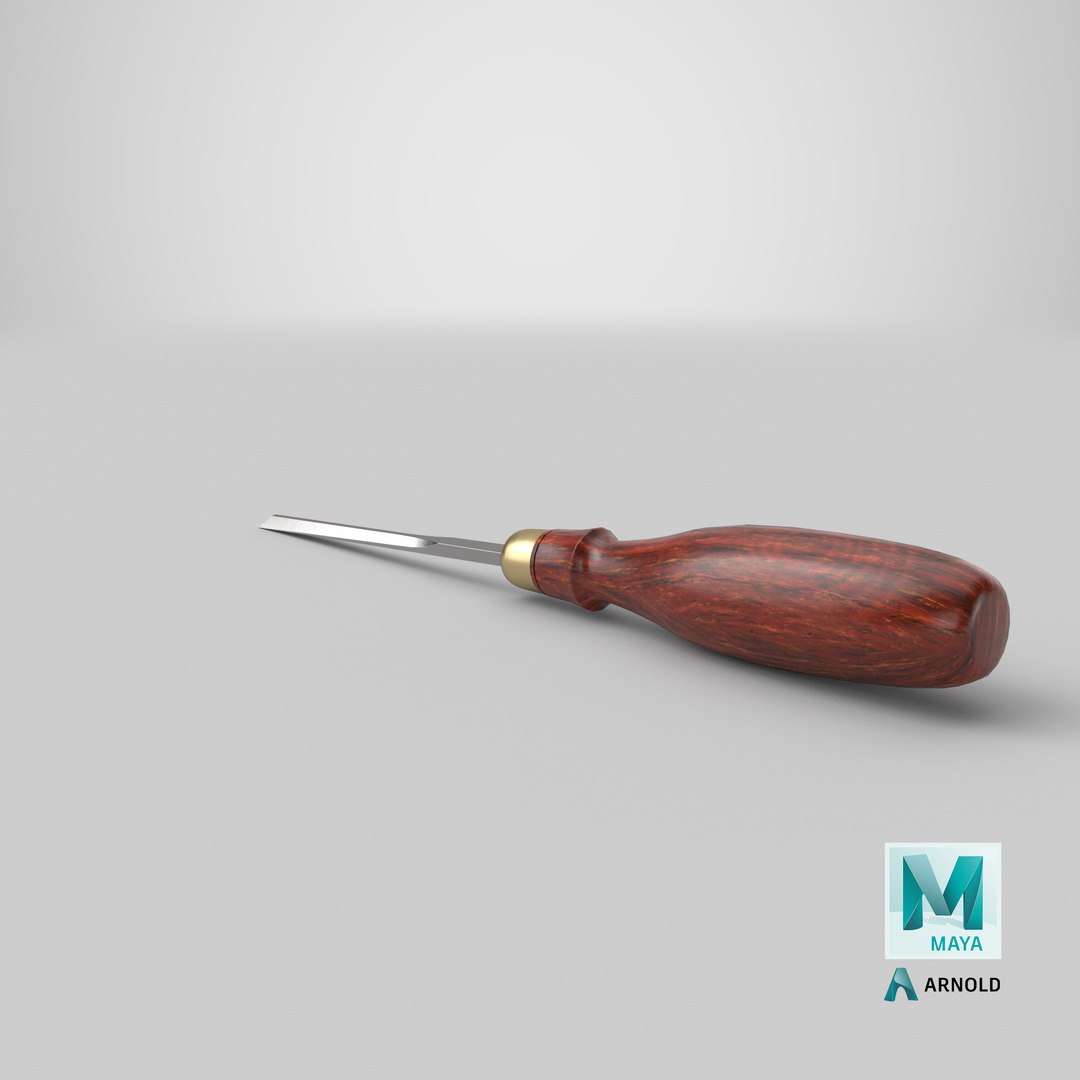 3D Woodworking Chisel Model - TurboSquid 1477258