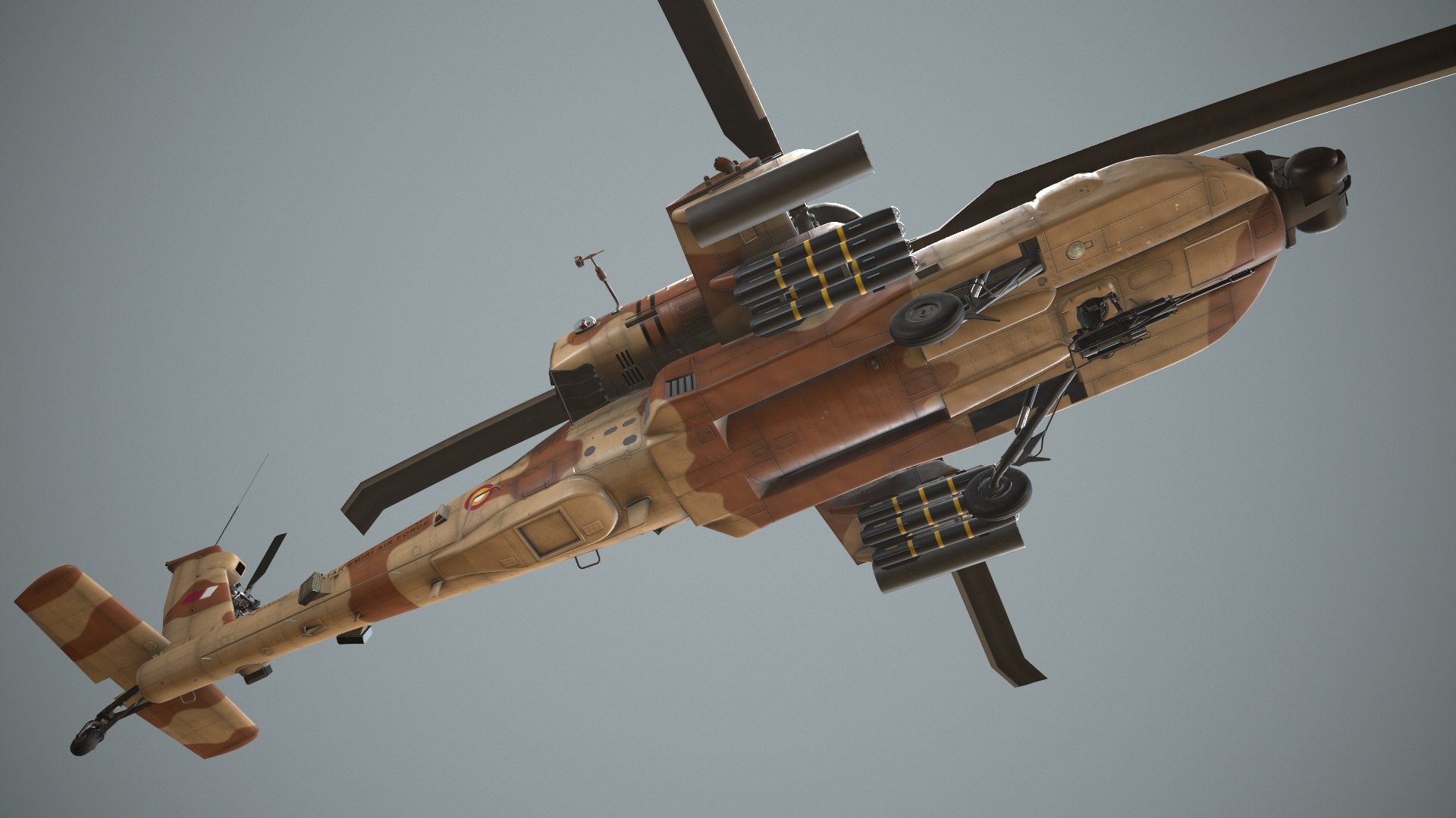 Apache AH-64E Qatar Emiri Air Force Static 3D Model - TurboSquid 2076451