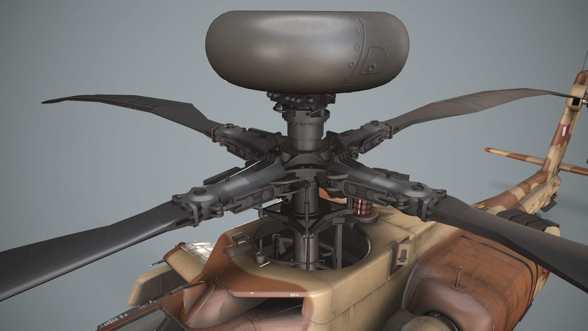 Apache AH-64E Qatar Emiri Air Force Static 3D Model - TurboSquid 2076451