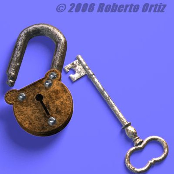 lwo old lock key