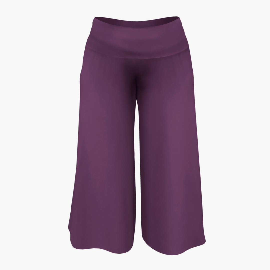 3D Gaucho Capris - Pants - TurboSquid 1838694