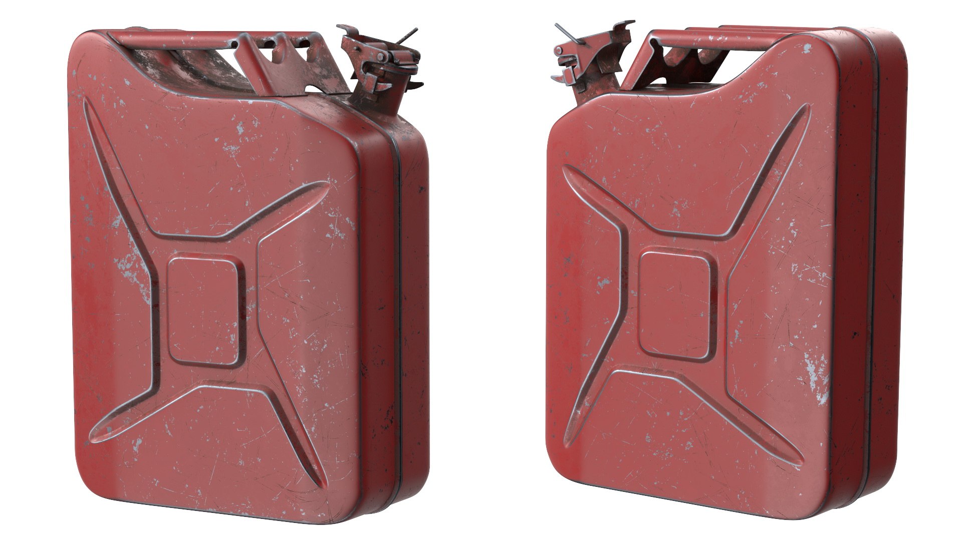 Used Steel Red Jerry Gas Can Model - TurboSquid 2111822