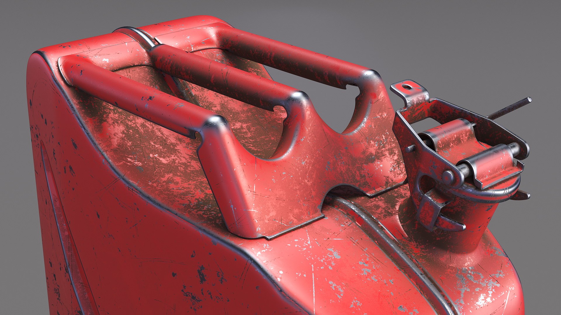 Used Steel Red Jerry Gas Can Model - TurboSquid 2111822