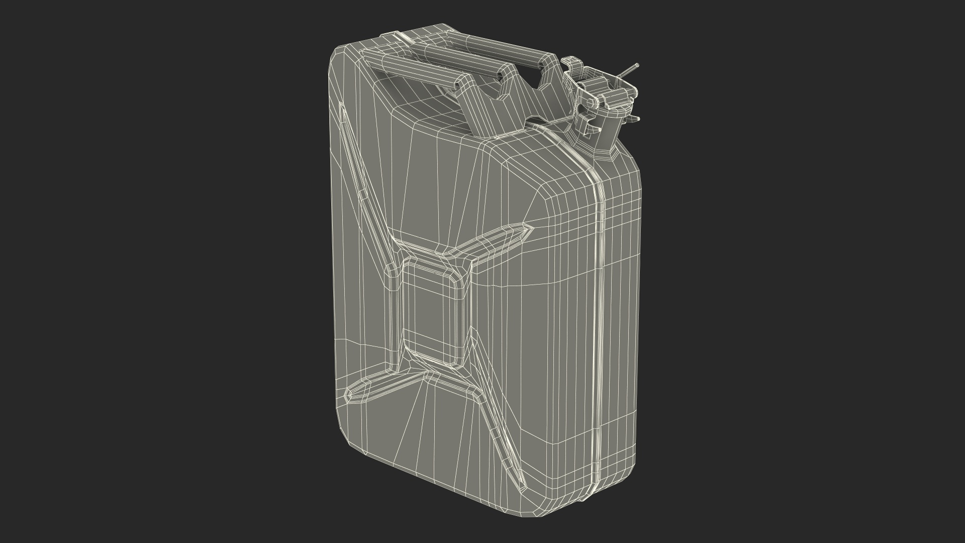 Used Steel Red Jerry Gas Can Model - TurboSquid 2111822