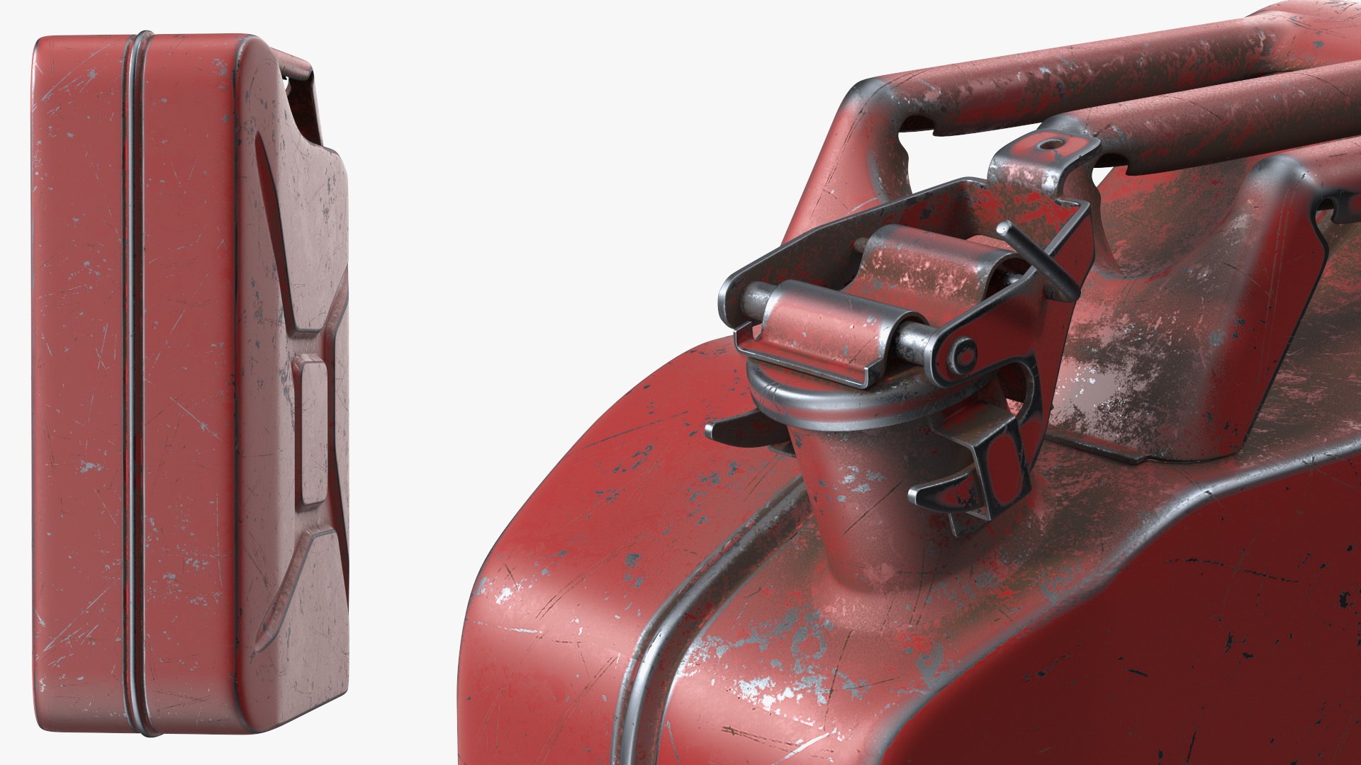 Used Steel Red Jerry Gas Can Model - TurboSquid 2111822
