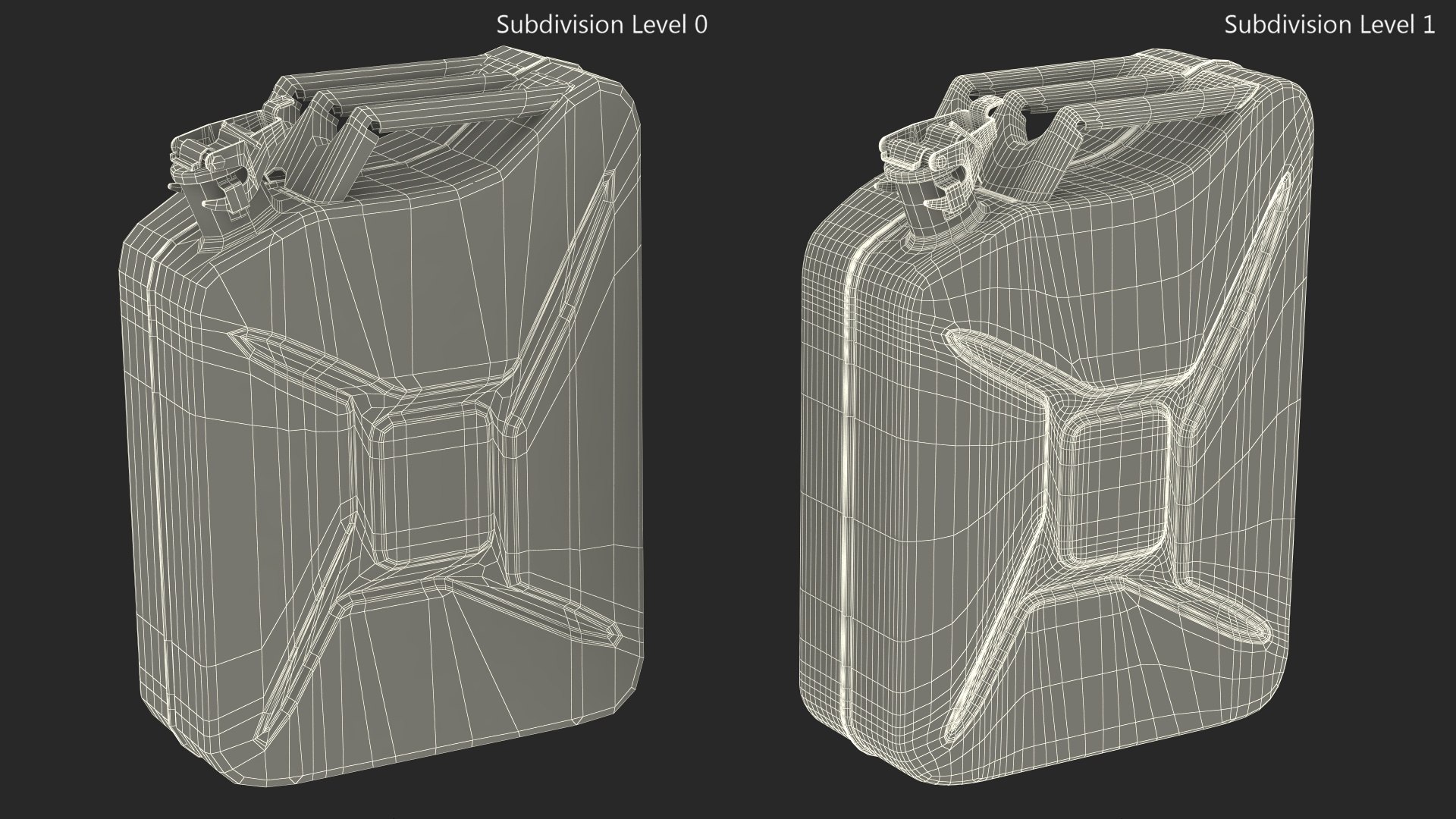 Used Steel Red Jerry Gas Can Model - TurboSquid 2111822