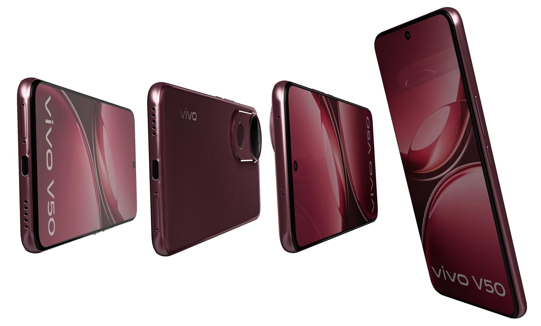 Vivo V50 Red 3D - TurboSquid 2398481