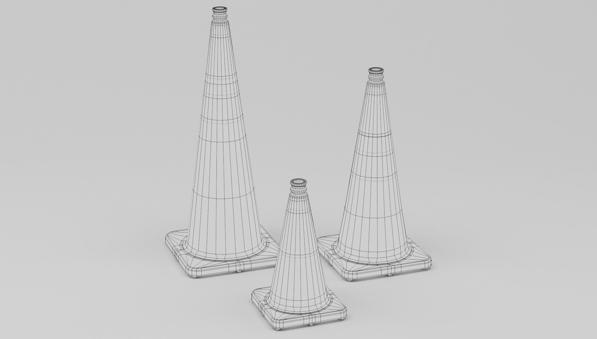 3D Traffic Cones Pack Model - TurboSquid 2252408