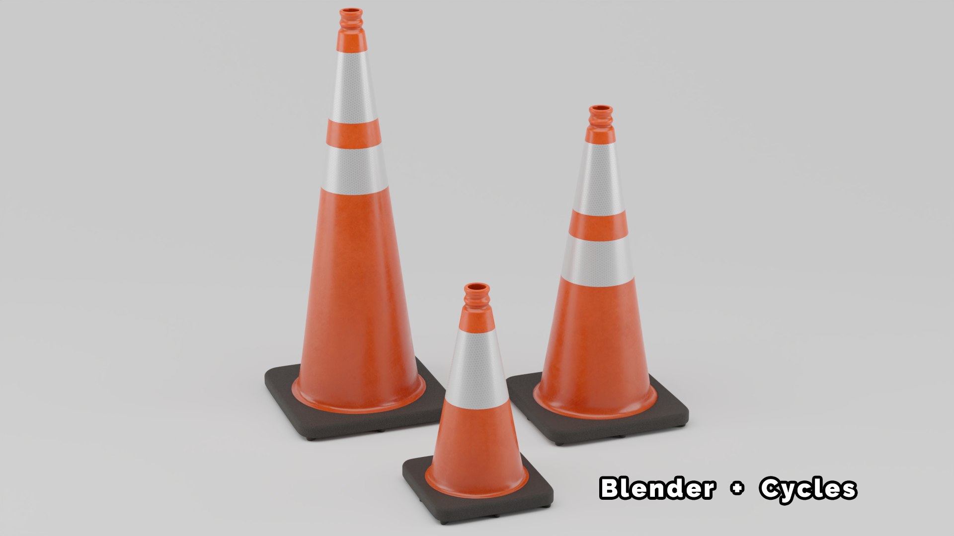 3D Traffic Cones Pack Model - TurboSquid 2252408