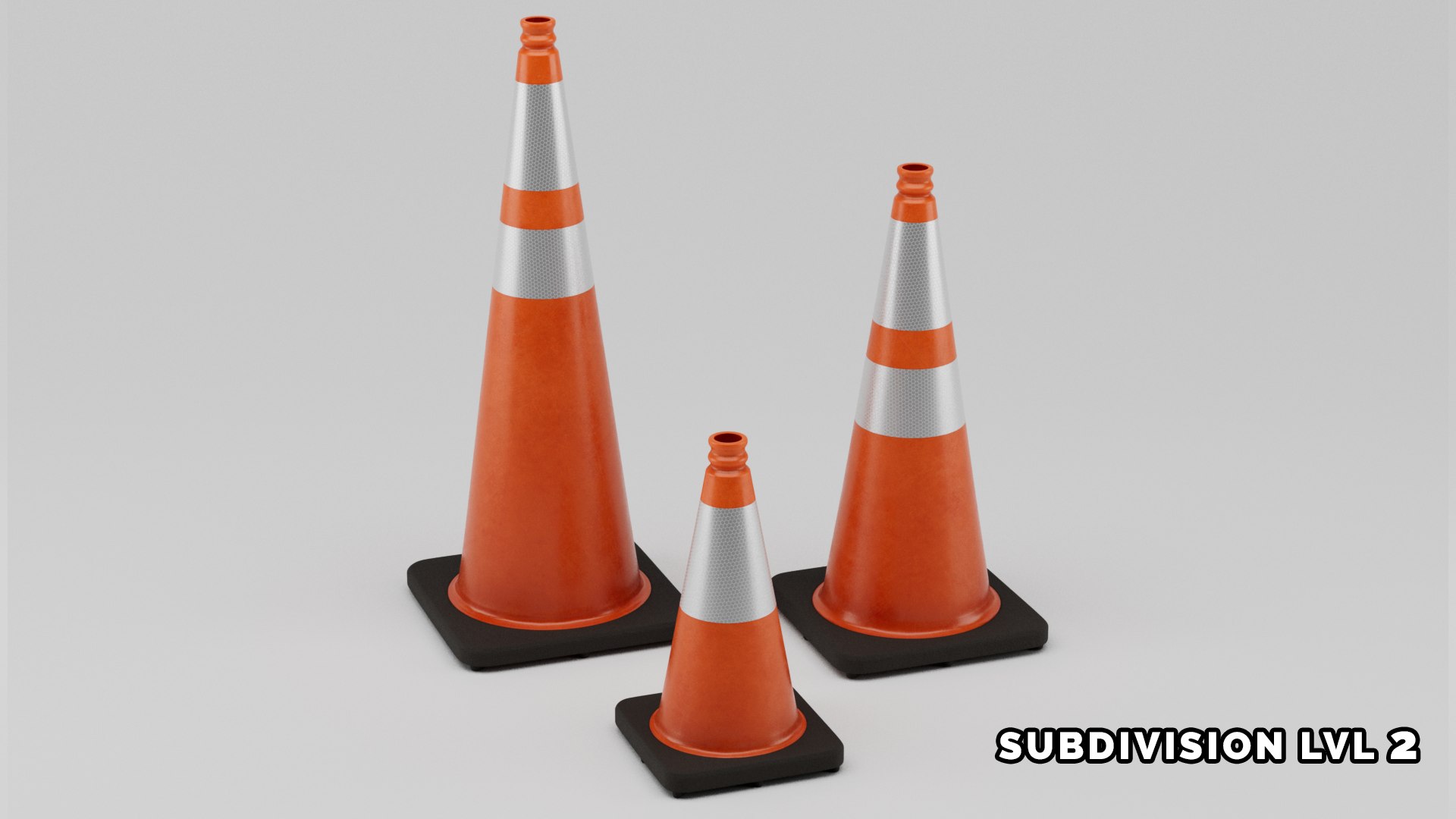 3D Traffic Cones Pack Model - TurboSquid 2252408