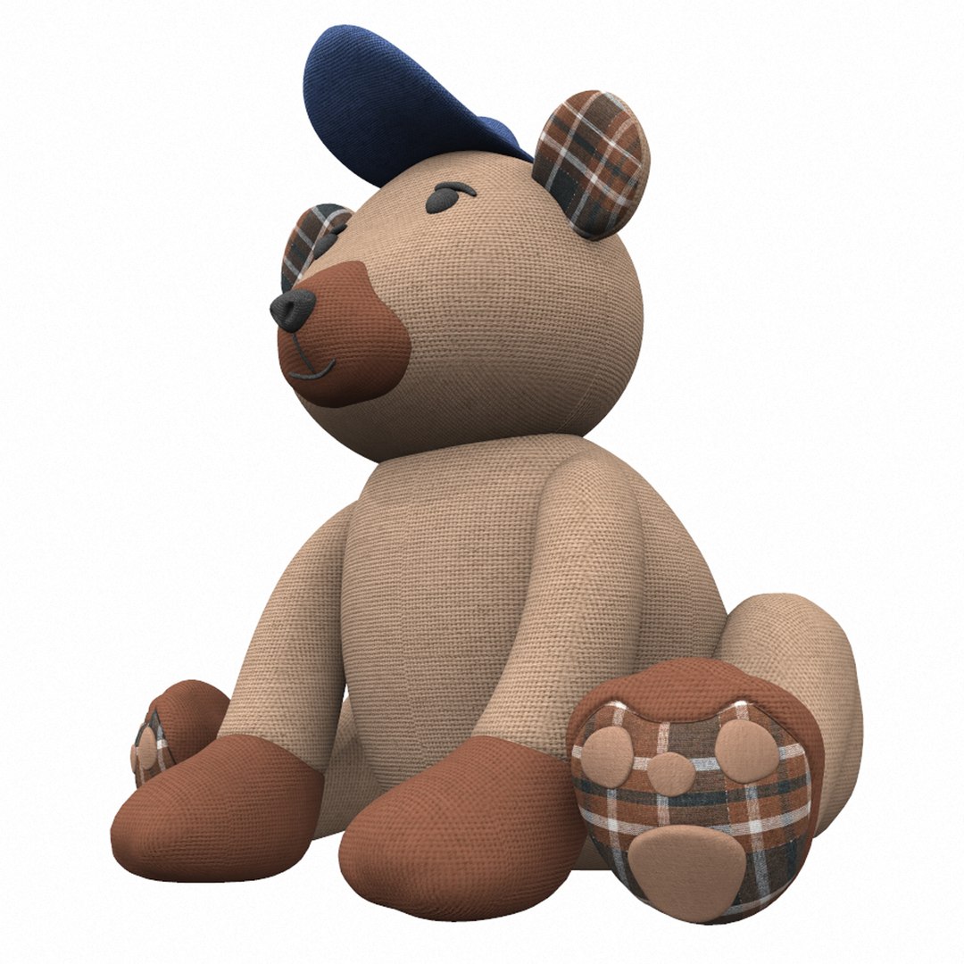 Plush toy bear 6 3D model - TurboSquid 2109510