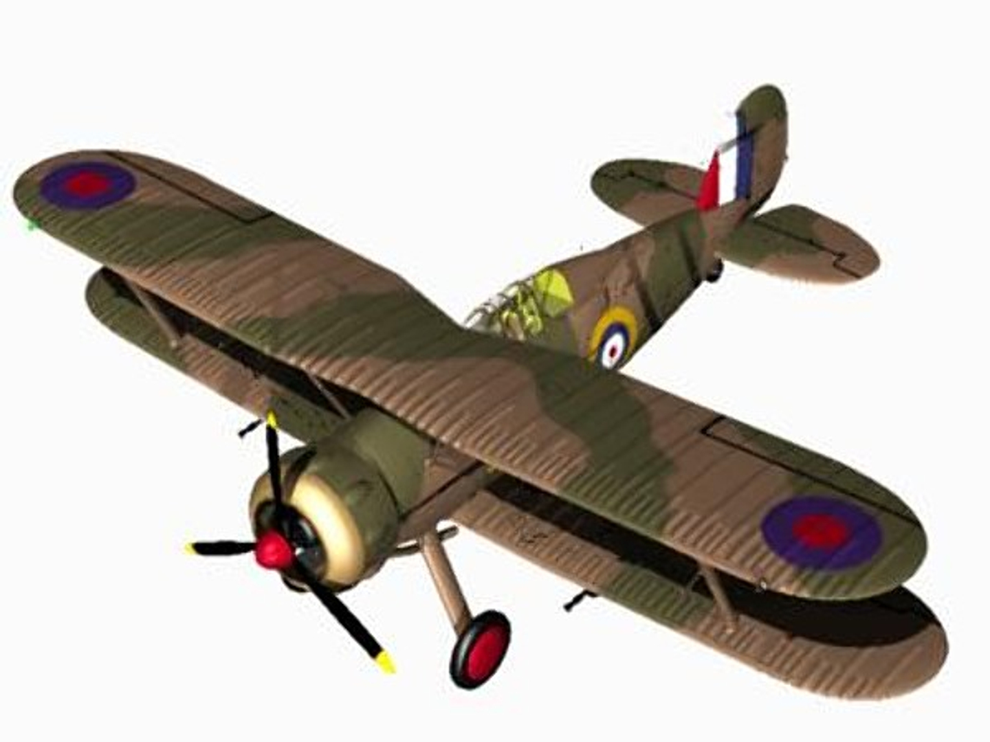 3d model of gloster gladiator fighter
