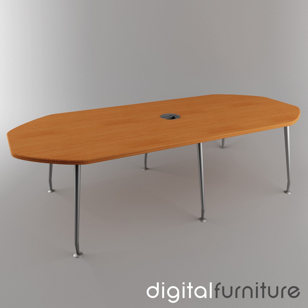 conference table 3d 3ds