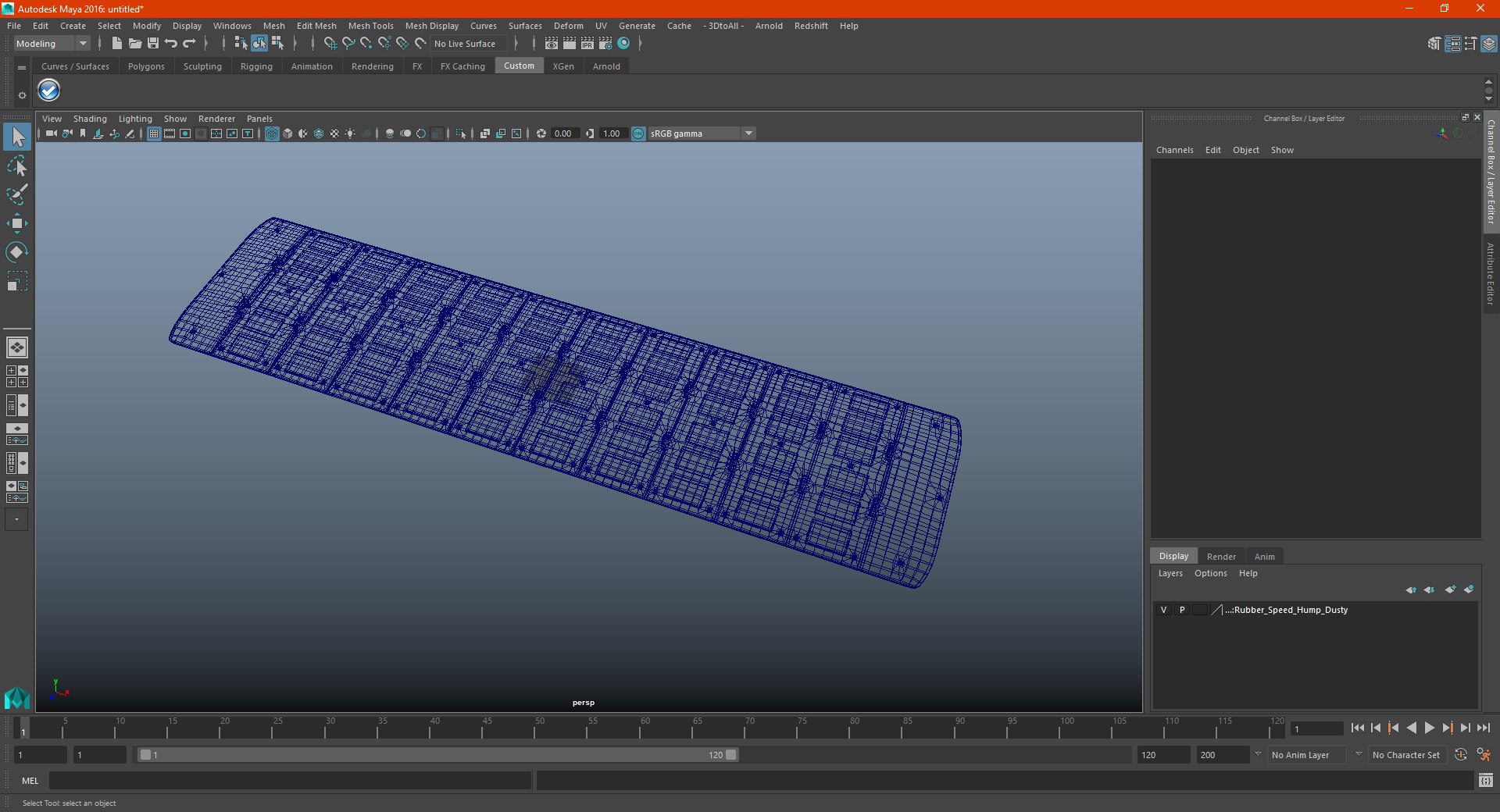 3D Rubber Speed Hump - TurboSquid 1571947