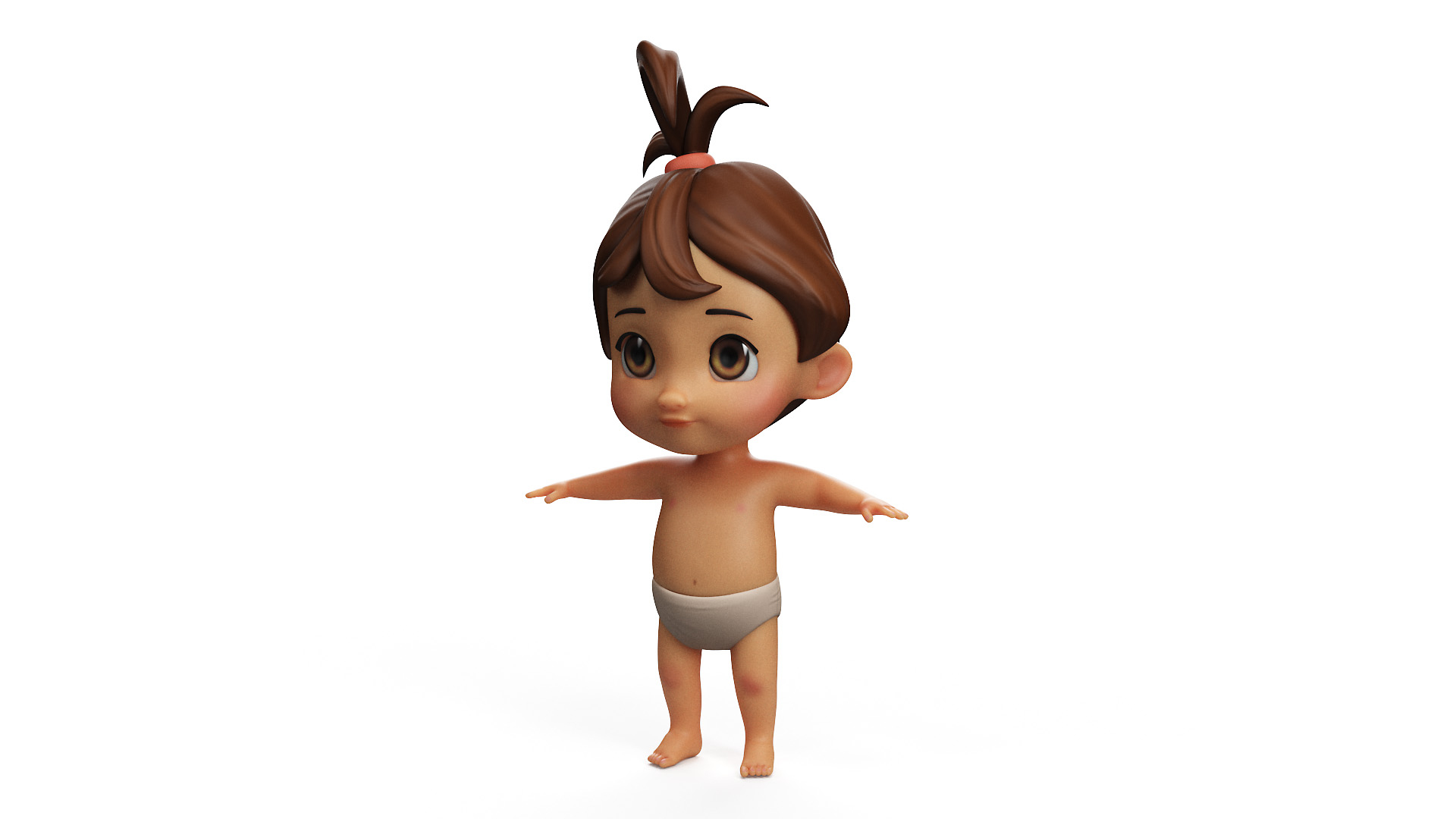 3D Cartoon Baby Character - TurboSquid 1952589