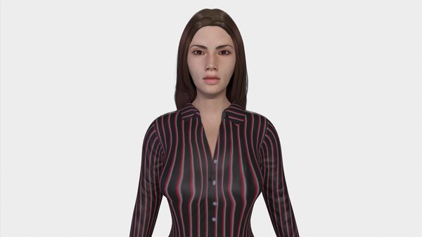 3D model Chloe - Female Rigged Character - TurboSquid 1803675