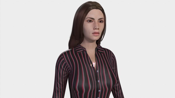 3D model Chloe - Female Rigged Character - TurboSquid 1803675