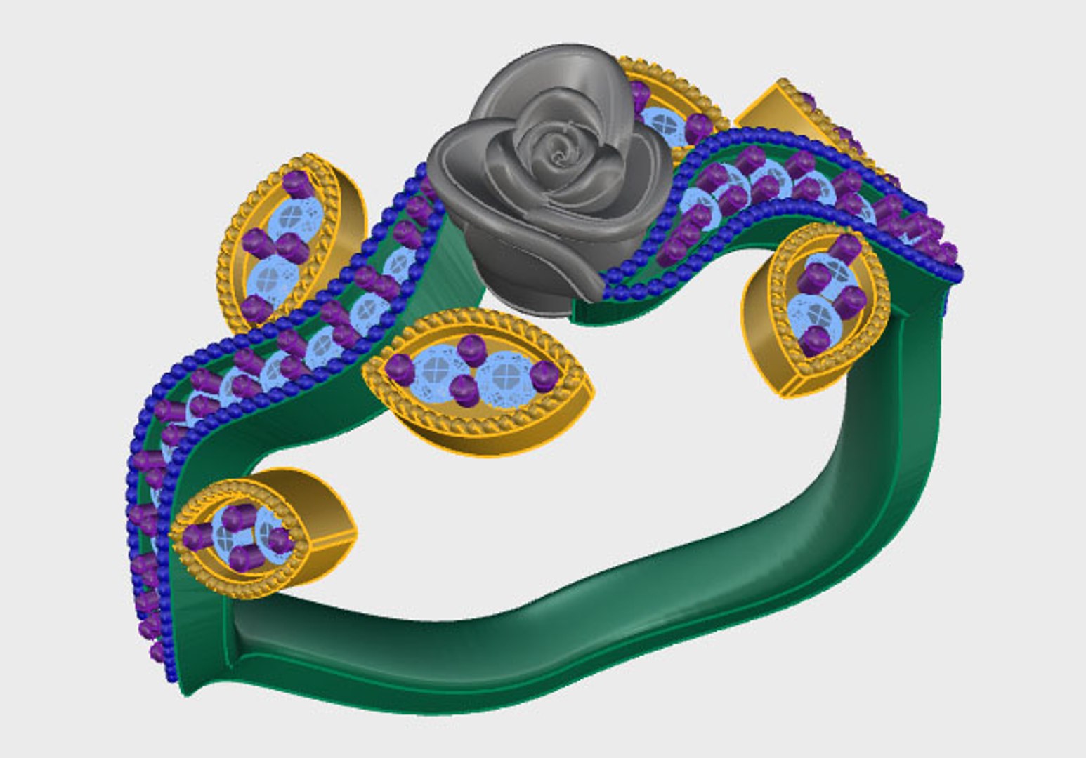 Gold ring 3D model - TurboSquid 1544088