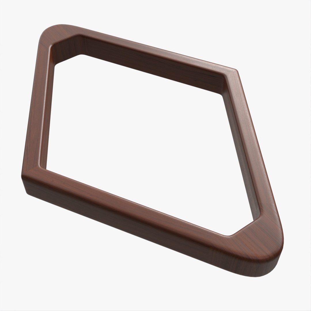 Billiard Pool Wood 8 Ball Rack 3D Model - TurboSquid 2073339