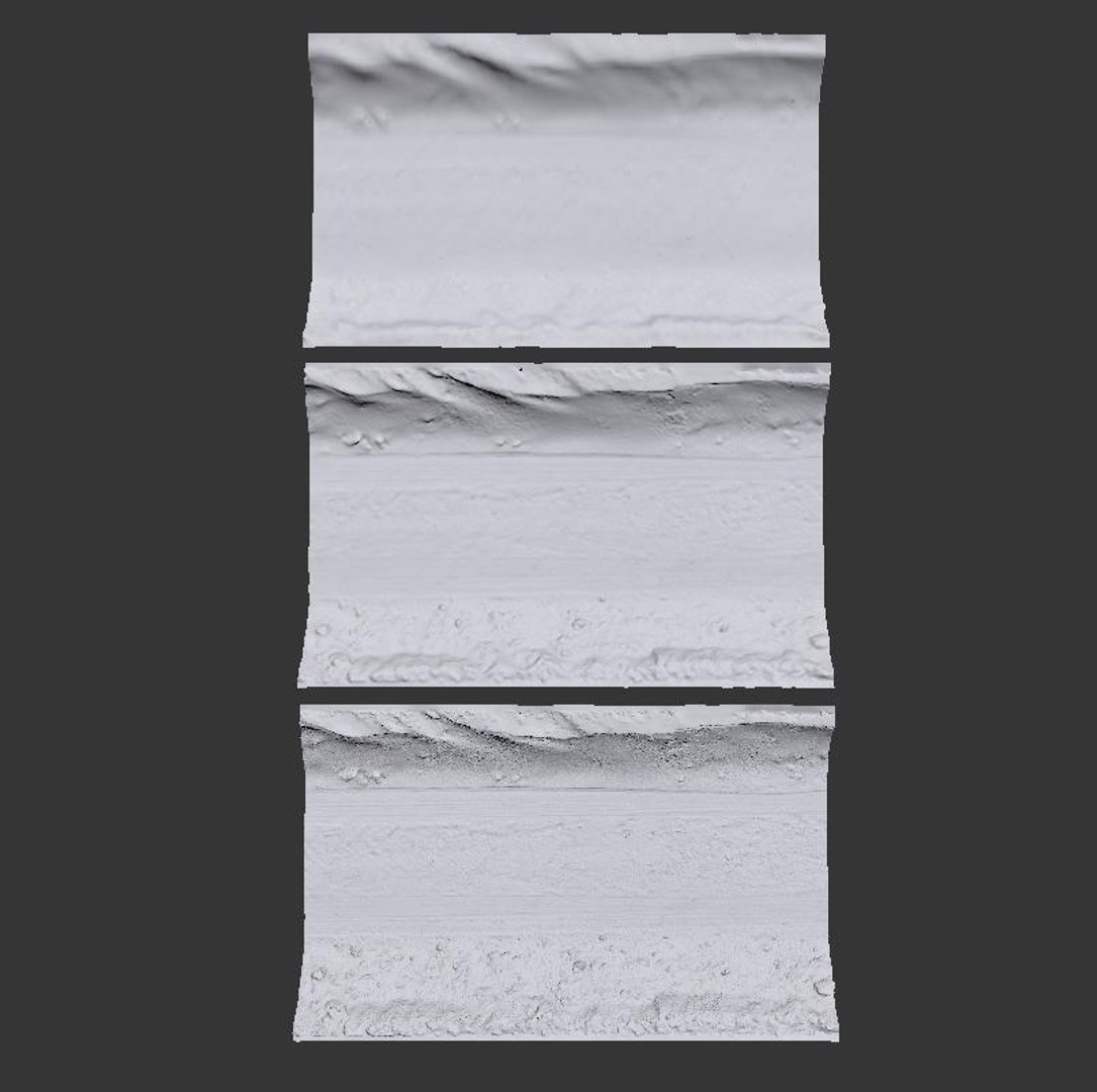 Realistic Snow Road 3D Model - TurboSquid 1495499