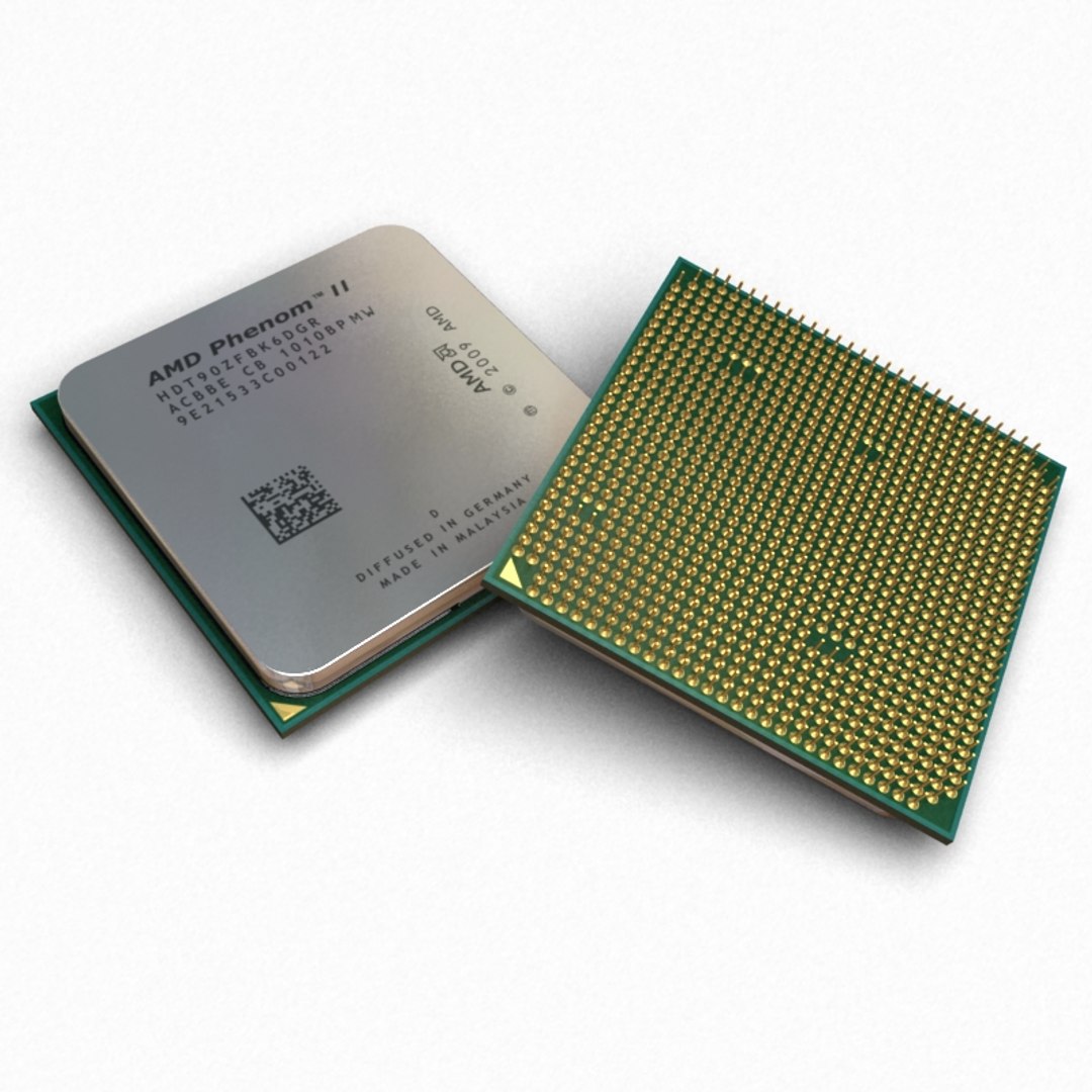 3d model processor amd phenom ii