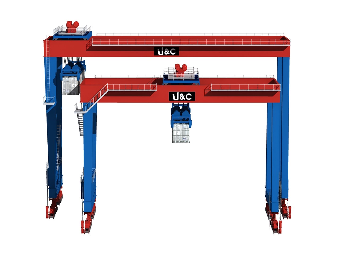 Gantry Crane Rtg 3D Model - TurboSquid 1491933