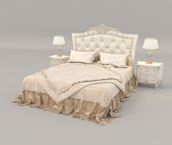 Queen Bed STL Models for Download | TurboSquid