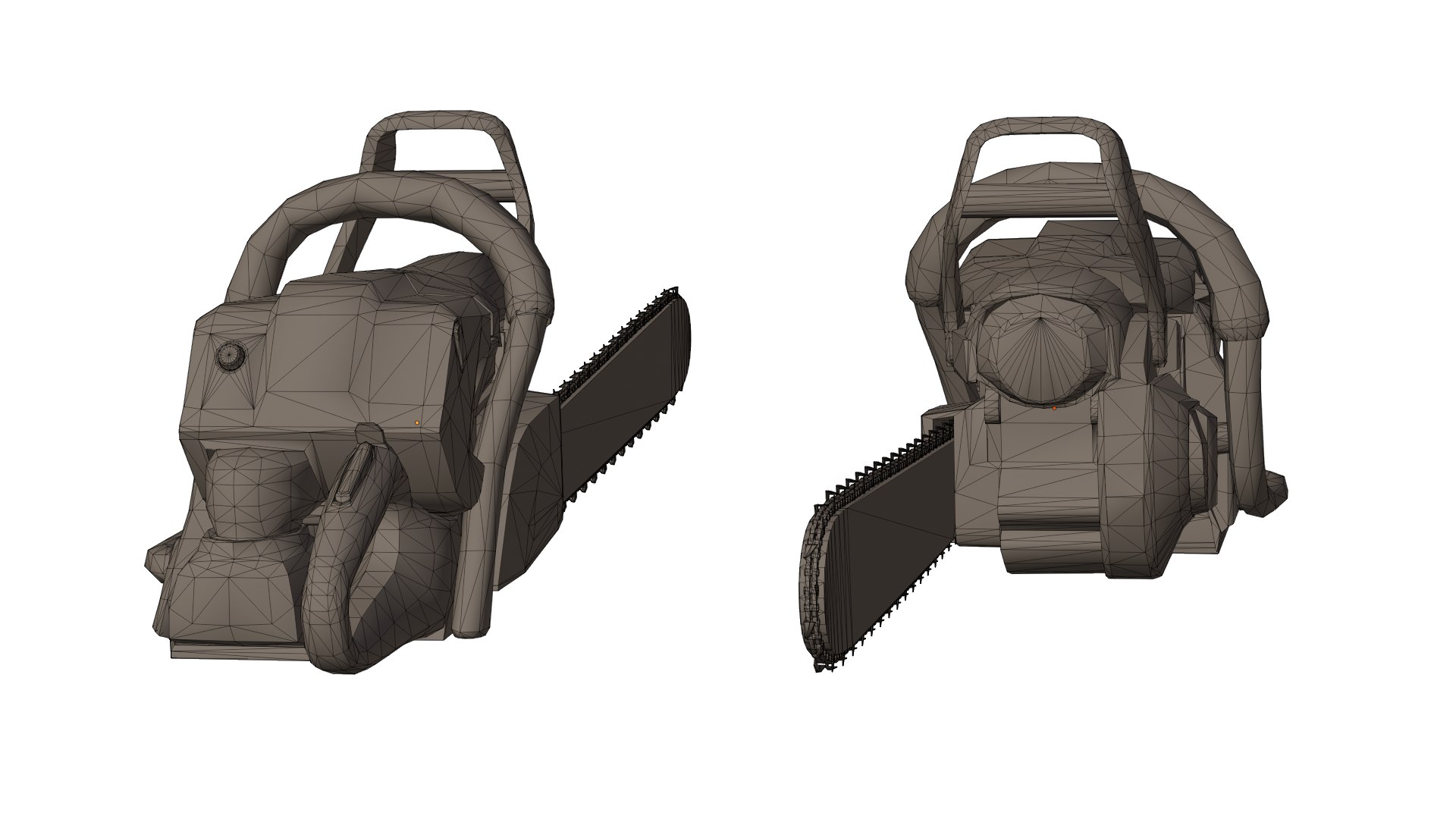 Chain Saw Low Poly 3D Model - TurboSquid 2196338