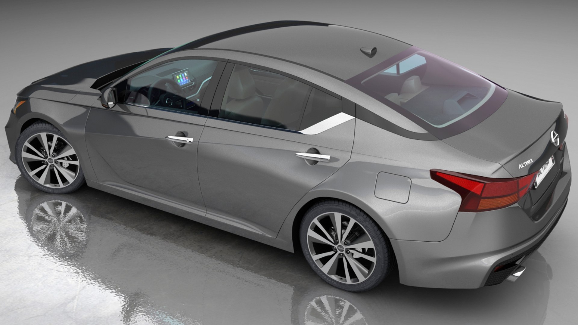 Nissan altima 2019 interior 3D model - TurboSquid 1330203