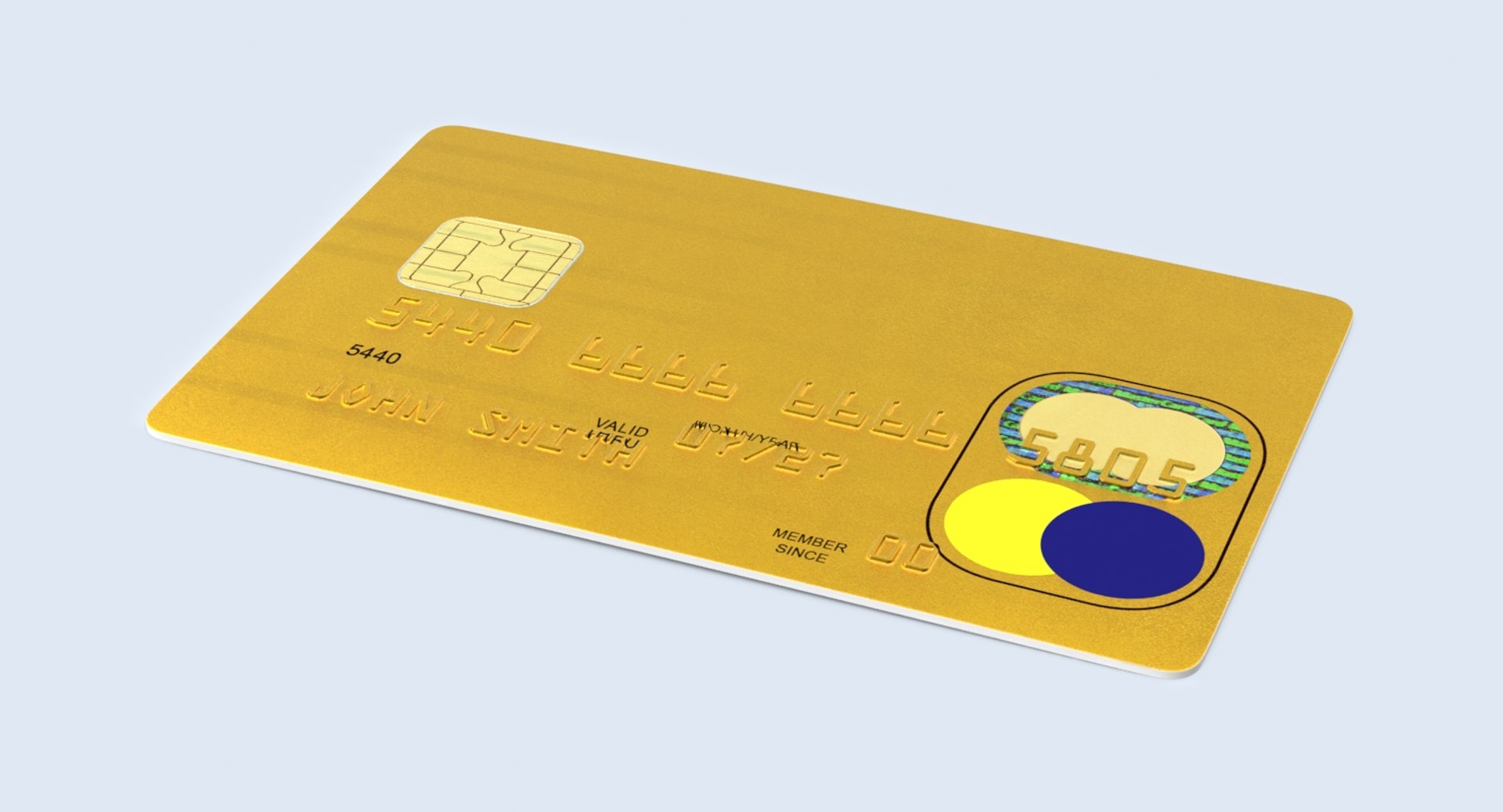 Credit Card 3d Model
