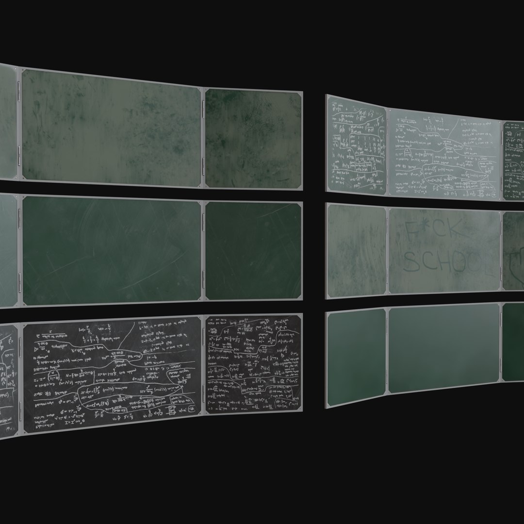 School Blackboards Model - TurboSquid 1711476